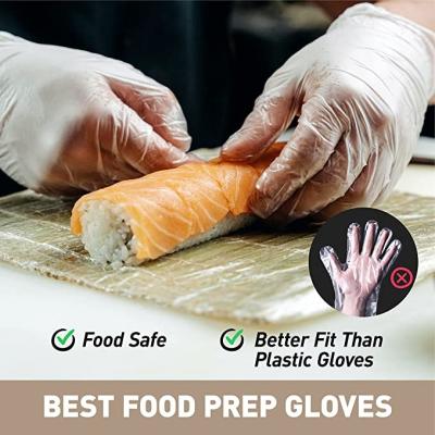 China Food Grade PVC Vinyl Disposable Gloves 3 Mil Thick Powder Free Latex Free S M L XL for sale