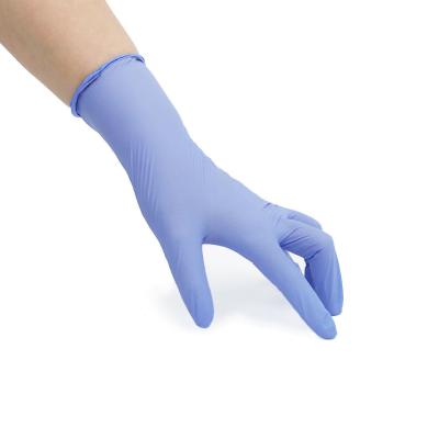 China Wholesale Black Powder Free Non Medical Nitrile Gloves 3.5g 240mm Disposable Household for sale