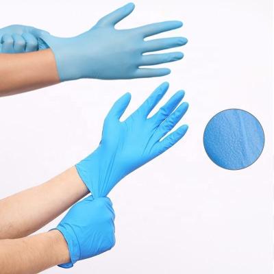 China Disposable Nitrile Gloves 240mm Length Powder Free Latex Free Exam Gloves for sale