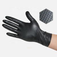 China Wholesale Black Nitrile Gloves Food Grade Powder Free 100pcs per Bag OEM Sizes S M L XL for sale