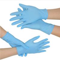 China Food Grade Nitrile Disposable Gloves Powder Free CE Certified S M L XL 0.10mm Thickness for sale