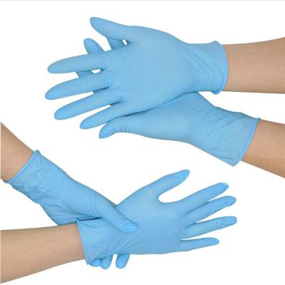 China Food Grade Nitrile Disposable Gloves Powder Free CE Certified S M L XL 0.10mm Thickness for sale