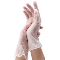 China CE Transparent Powder Free Disposable Vinyl Gloves Food Grade 9.5 Inch 3 Mil PVC for sale