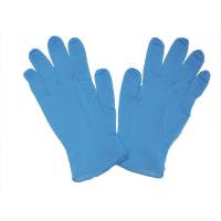 China Disposable Blue Nitrile Gloves Powder Free Industrial Lab 9 Inch 0.10mm Thickness for sale