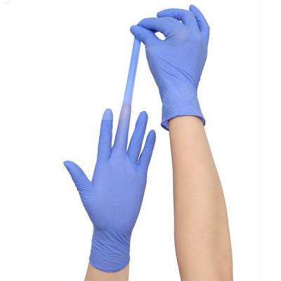China OEM Disposable Nitrile Gloves Powder Free Blue White Black for sale