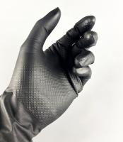 China Cut Resistant Black Diamond Nitrile Gloves Super Elastic for sale