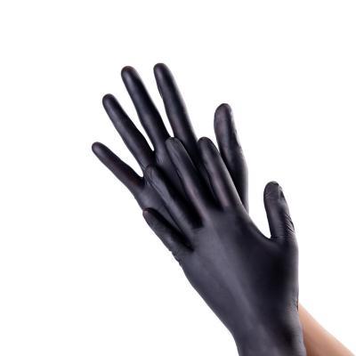 China Household Disposable Nitrile Gloves Blue Powder Free Surface for sale