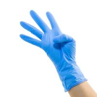 China Black Food Disposable Powder Free Nitrile Gloves 240mm Length CE Certified OEM Accepted for sale