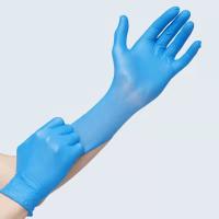 China OEM Disposable Nitrile Gloves Powder Free Elastic 240mm Length XS-XL for sale