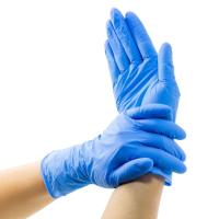 China Medical Nitrile Glove Powder Free Disposable EN455 Approved OEM 240mm Length 0.10mm Thickness for sale