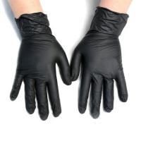 China Blue Custom Examination Disposable Latex Nitrile Gloves Powder Free for sale