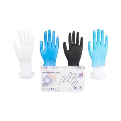 China Powder Free Disposable PVC Vinyl Gloves Food Grade 240mm Length CE Certified for sale