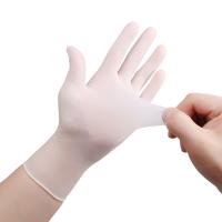 China Single Use Disposable Powder Free White Latex Gloves Protective for sale