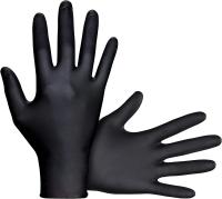 China Safety Powder Free Examination Black Nitrile Gloves Sterilized for sale