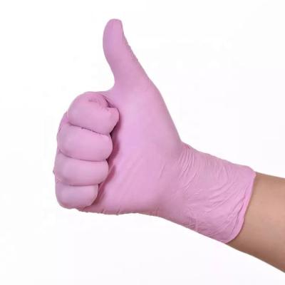 China Food Grade Pure Nitrile Disposable Examination Gloves CE 240mm Length 0.10mm Thickness for sale