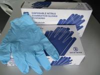 China Nitrile Vinyl Blend Exam Gloves Powder Free Latex Free 100Pcs Box Medium for sale