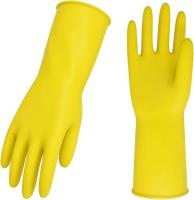 China Reusable Household Rubber Dishwashing Gloves Extra Thickness Long Sleeves for sale
