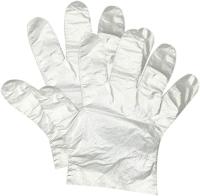 China Plastic Disposable Food Prep Gloves 1500 Count Transparent PE for Food Service Cleaning for sale