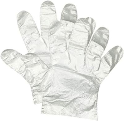 China Plastic Disposable Food Prep Gloves 1500 Count Transparent PE for Food Service Cleaning for sale