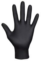China Nitrile 12 Inch Black Disposable Gloves Latex Free Powder Free 240mm Length for sale