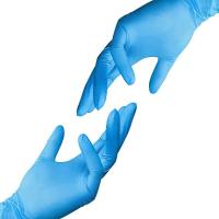 China Medical Vinyl Examination Gloves Latex Free Powder Free 0.1mm Thick 1000pcs per Case for sale