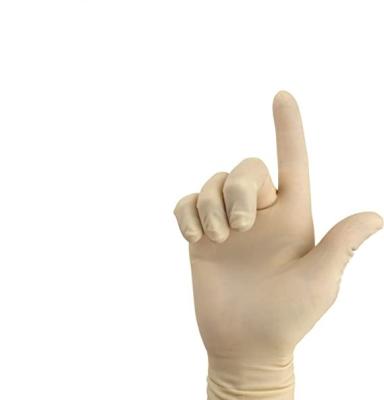 China Disposable Latex Surgical Gloves Powder-Free Sterile 240mm Length Sizes S to XL for sale