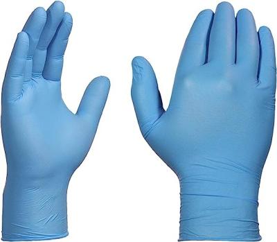 China Nitrile Disposable Exam Gloves 3 mil Latex Free Powder Free Food Safe Blue S M L XL for sale