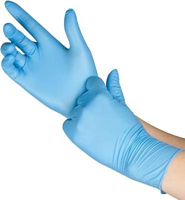 China Best Premium Grade Gloves,Disposable nitrile gloves Durable, comfortable-sturdy,Large,Blue for sale