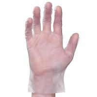 China Clear Eco Friendly Elastipolymer Hybrid Glove Latex Free Powder Free 2.2 Mil Medium for sale