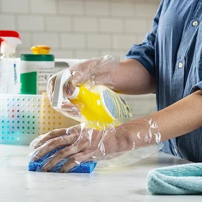 China Disposable Poly Plastic Gloves For Cooking Food Prep Latex &Powder Free Clear for sale