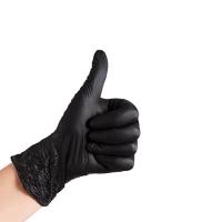 China Disposable Nitrile Small Black Medical Exam Gloves Powder Free for sale