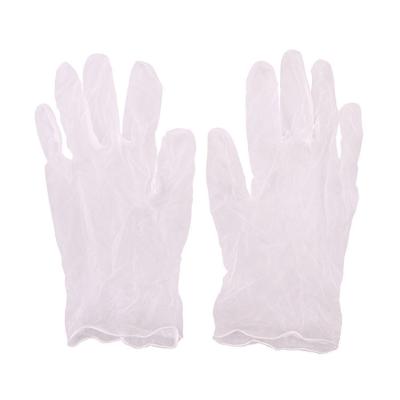 China OEM Powder Free Vinyl Transparent Gloves XS-XL 100pcs per Box for sale