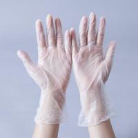 China White Vinyl Disposable Gloves Powder Free For Cleanning for sale