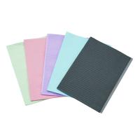 China Disposable 3 Ply Dental Bibs Waterproof Absorbent Paper Polyester Custom Logo CE for sale