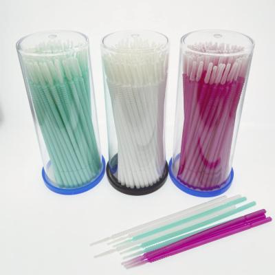 China OEM Dental Consumables With Nylon+PP Material 1 Year Warranty Bendable Micro Applicator Brushes for sale