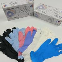 China 100% Nitrile Disposable Gloves Blue Powder Free 3.5-5g S/M/L/XL CE Medical Safety for sale