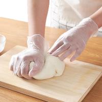 China X-Large Clear Vinyl Food Service Gloves 100pcs per Box Powder Free Latex Free for sale
