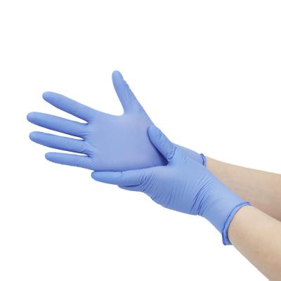 China Disposable Nitrile Medical Gloves Powder Free 3.5 Mil Thickness in Multiple Colors for sale