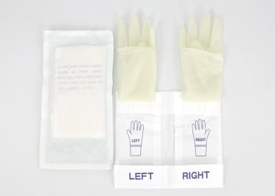 China Sterile Latex Disposable Surgical Gloves 240mm Length CE ISO Certified for sale