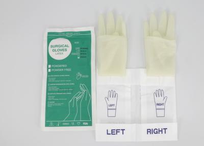 China Disposable Latex Surgical Gloves Sterile Medical Grade White 240mm Length CE ISO for sale