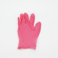 China Eco 9MPa 300mm Pink Powder Free Vinyl Gloves Disposable Industrial Grade for sale