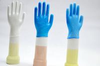 China Disposable Vinyl Gloves 240mm Length Industrial Grade AQL 4.0 Powder Free for sale