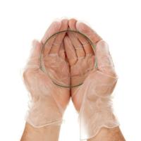 China Medical Disposable Latex Gloves 240mm Length Powdered Sterile Surgical Gloves for sale