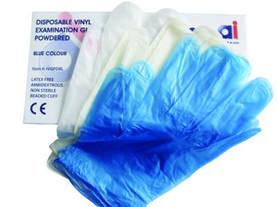 China ISO9001 Surgical Latex PVC Vinyl Examination Gloves for sale