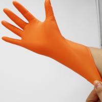 China Folded Powder Free 0.83mm PVC Disposable Nitrile Gloves for sale