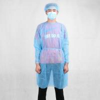 China Disposable Isolation Gown Non Woven Medical Surgical Gown 16-50gsm S-XXXL for sale