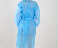 China Disposable Isolation Gown 50gsm Medical Surgical Nonwoven XXXL for sale