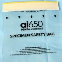 China CE  Recyclable 95Kpa Biohazard Plastic Bag ziplock sealing for sale
