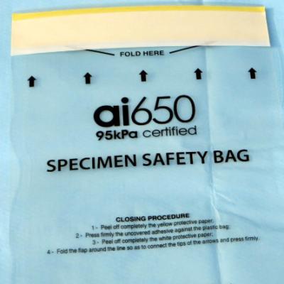 China CE  Recyclable 95Kpa Biohazard Plastic Bag ziplock sealing for sale