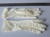 China Sterile Latex Surgical Hand Gloves Powder Free 240mm Length CE ISO Certified for sale